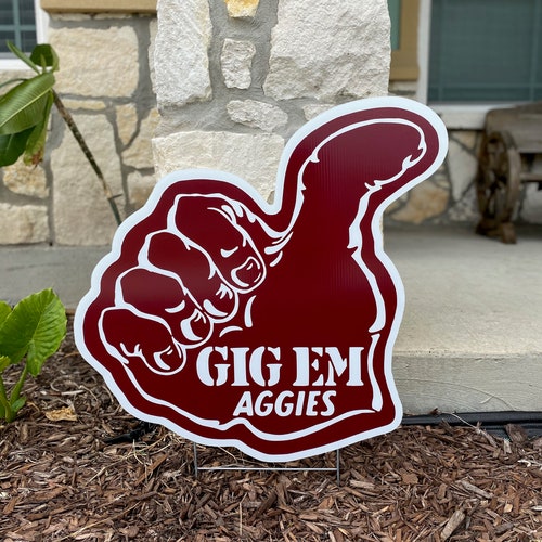 Texas A&M Yard Sign - Etsy
