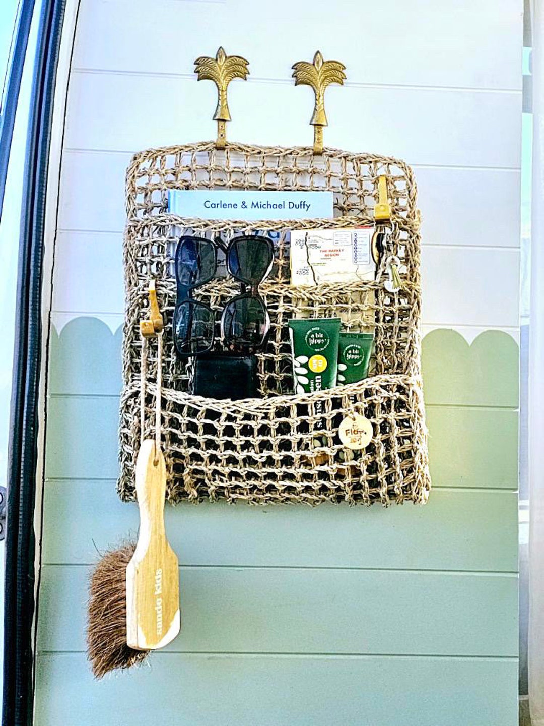 Seagrass Triple Storage Pockets Caravan Storage Perfect Magazines ...