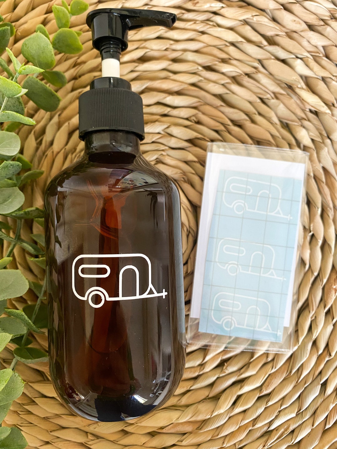 Caravan Stickers White Vinyl Cutouts. Set of 3 Caravans. Personalise ...