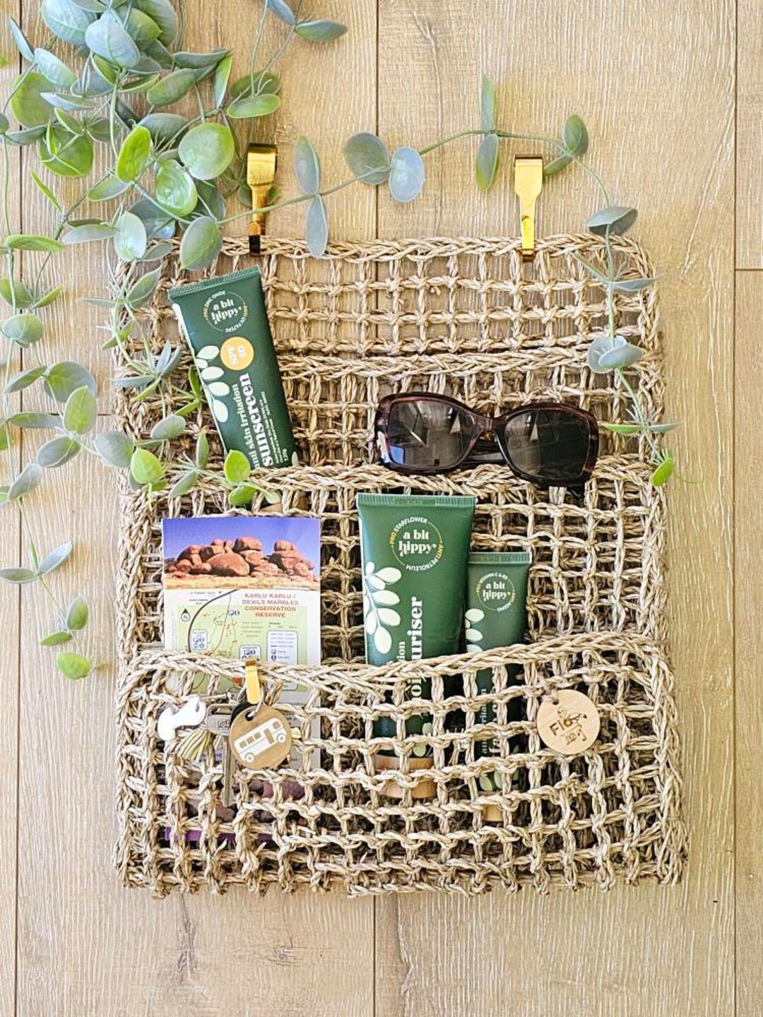 Seagrass Triple Storage Pockets Caravan Storage Perfect Magazines ...