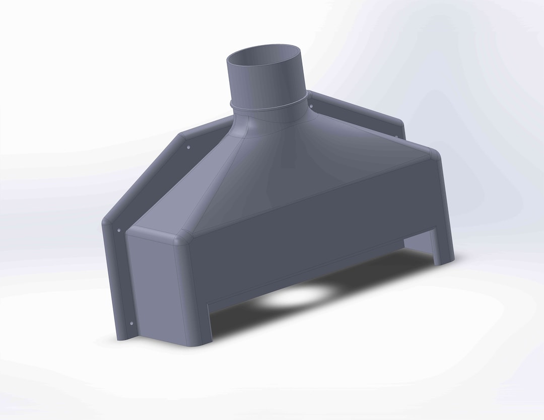 Floor Sweep Collector Male Spigot Connection .STL File for Workshop ...