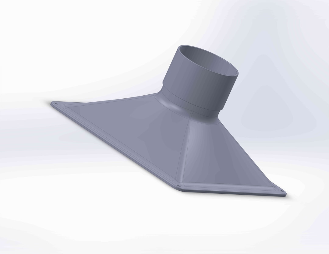 Flat Lofted Dust Port Female Straight Sockets Connection .STL File for ...