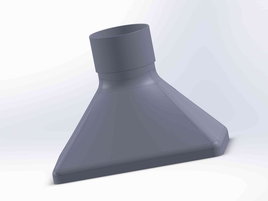 Offset Rectangle Extract Hood Female Sockets Connection .STL File for ...