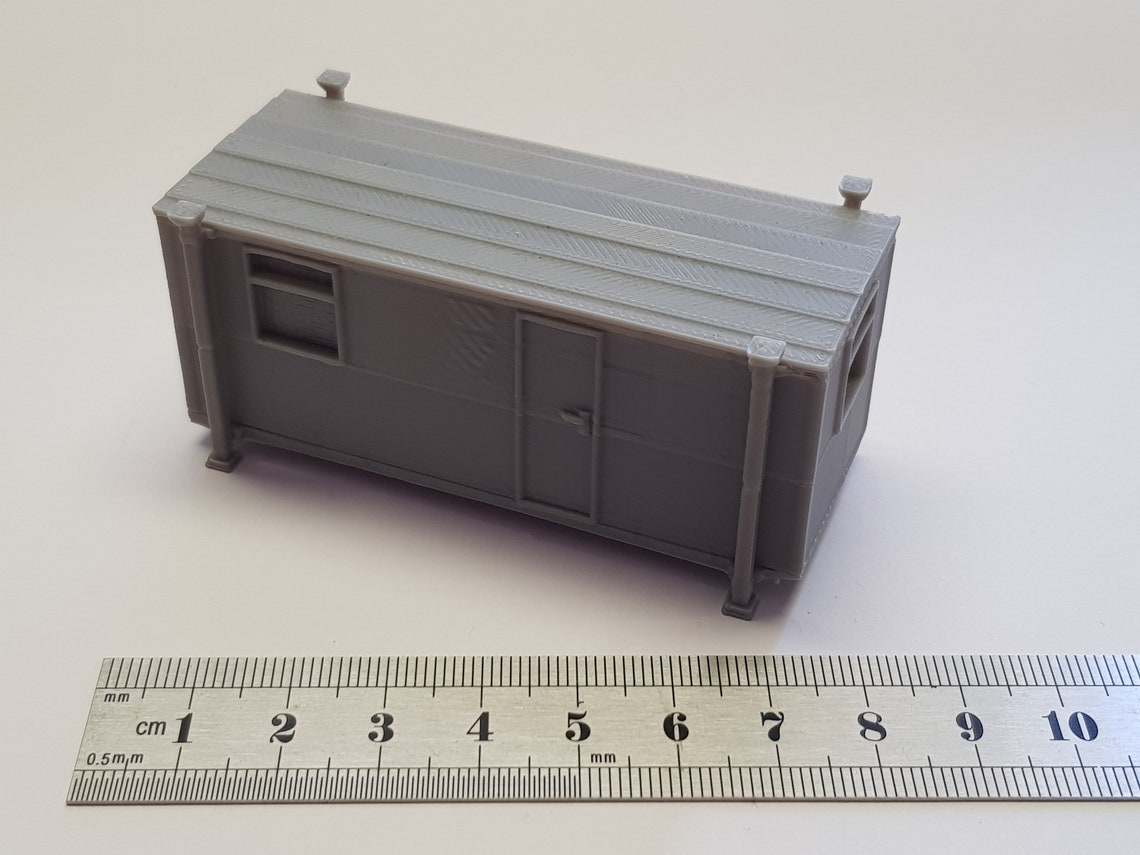 3D Printed OO Scale Site Portacabin for Model Railway - Etsy