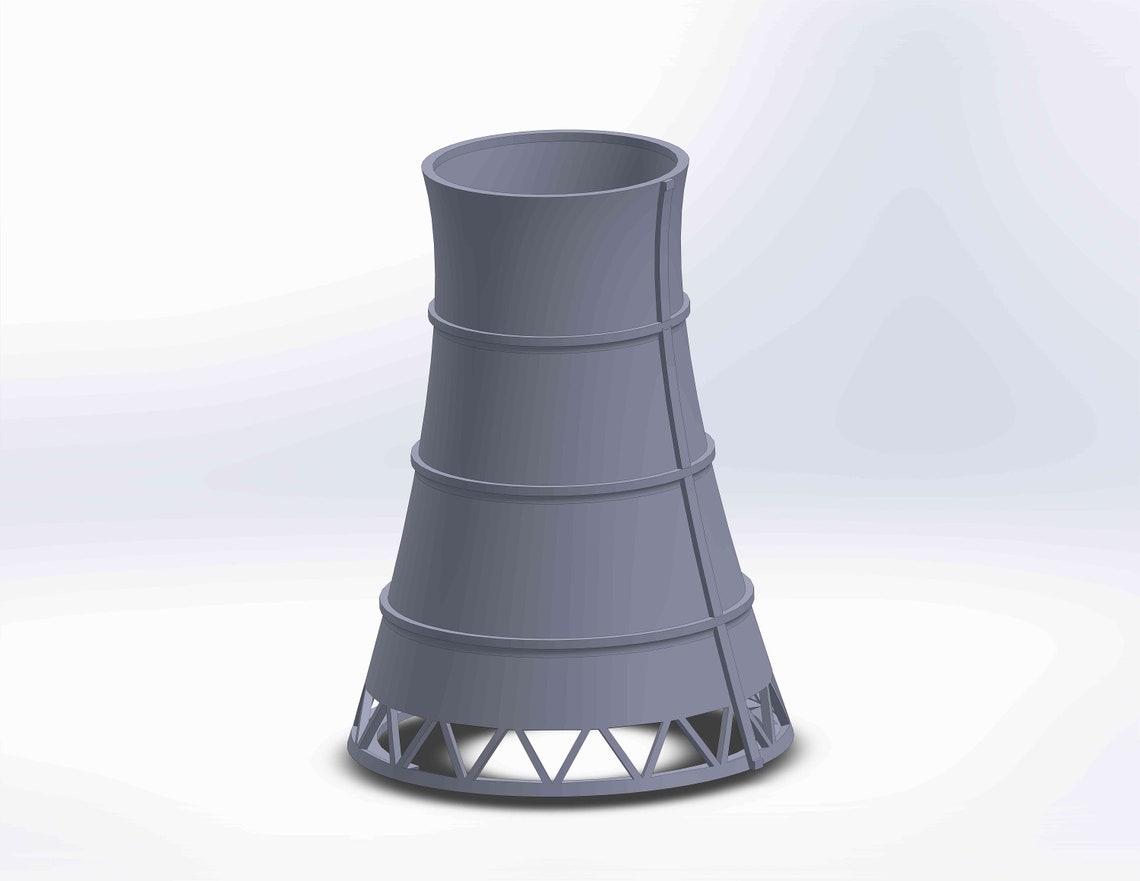 Digital STL File 1:1 Scale Cooling Tower for Model Railway - Etsy