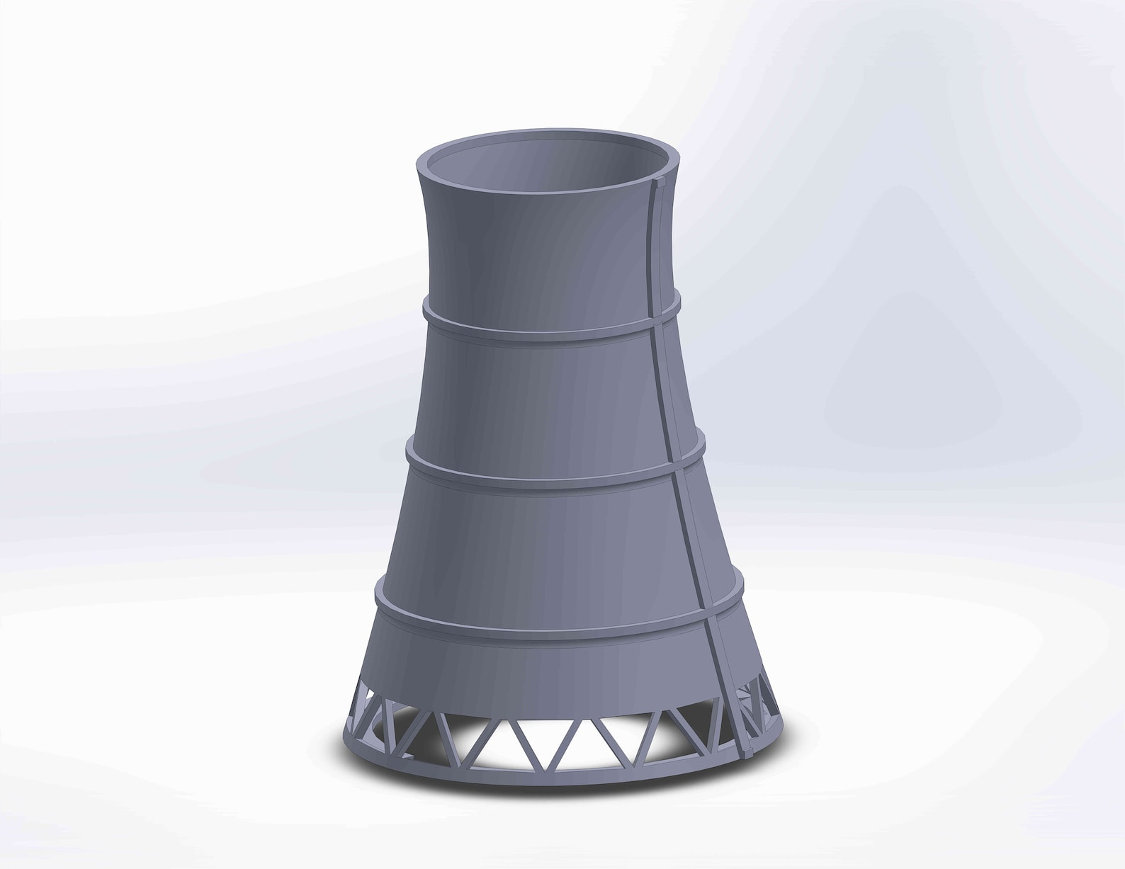 Digital STL File 1:1 Scale Cooling Tower for Model Railway - Etsy