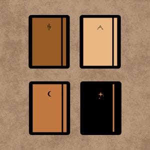 8 Dark Boho Goodnotes Digital Notebook Covers, Digital Planner Cover ...