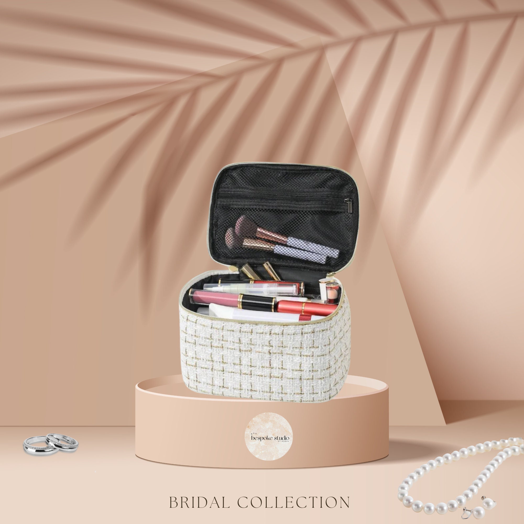 Pearl Bride Cosmetic Travel Makeup Bag for Honeymoon Gift - Etsy