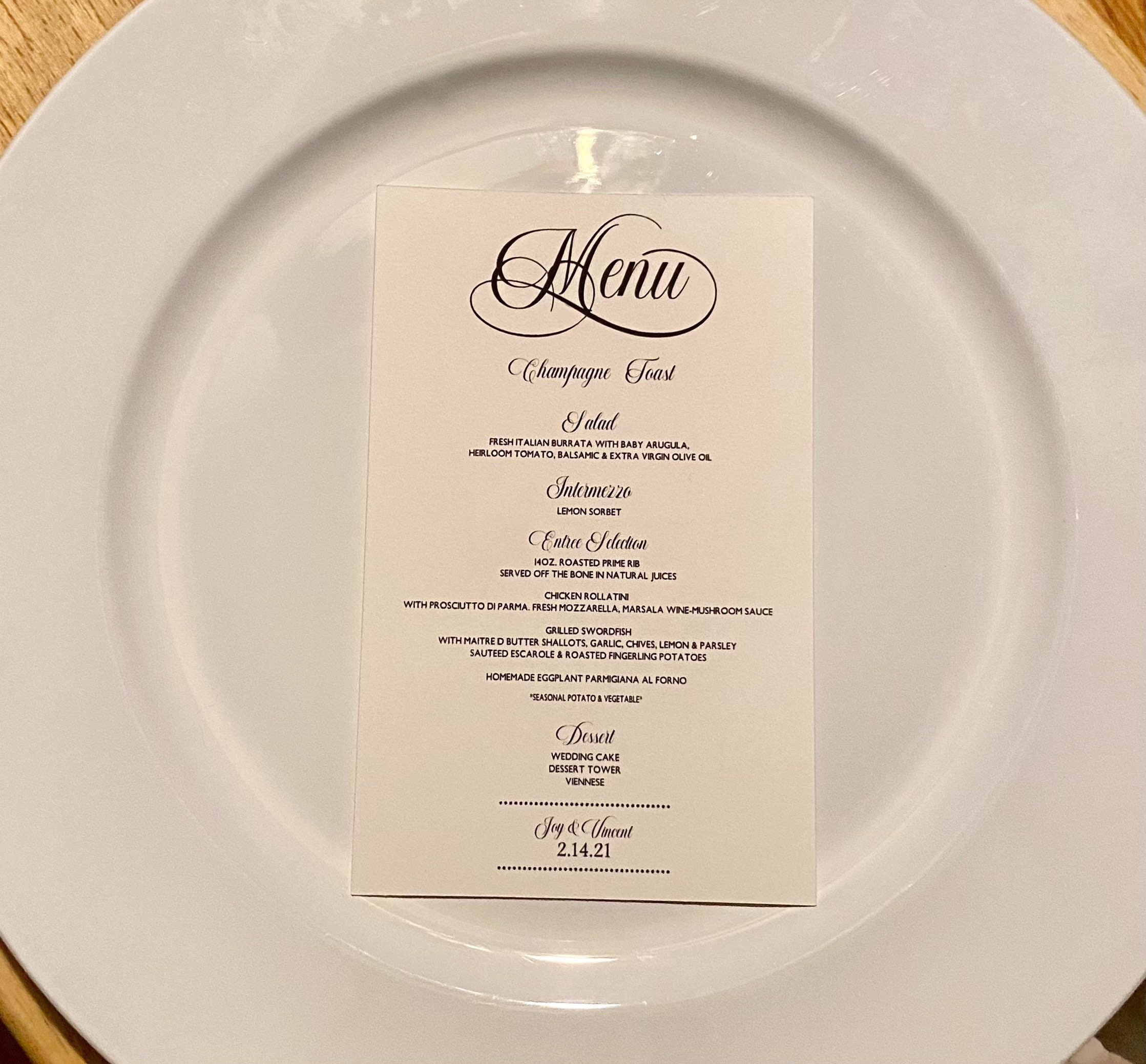 Menús impresos para bodas simples y elegantes conjunto de 50 - Etsy México