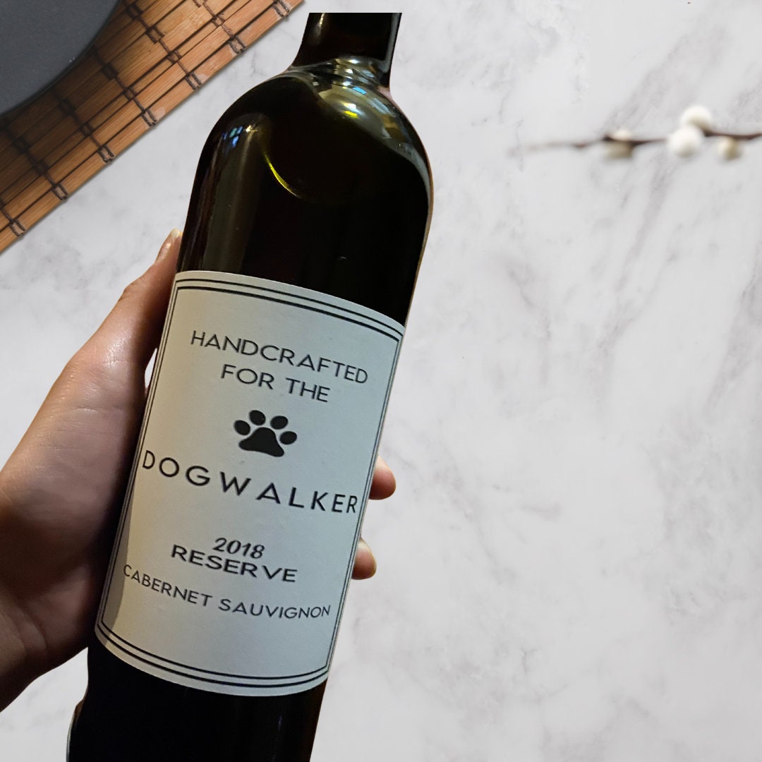 Minimalist Wine Label Personalized Custom Wine Sticker - Etsy