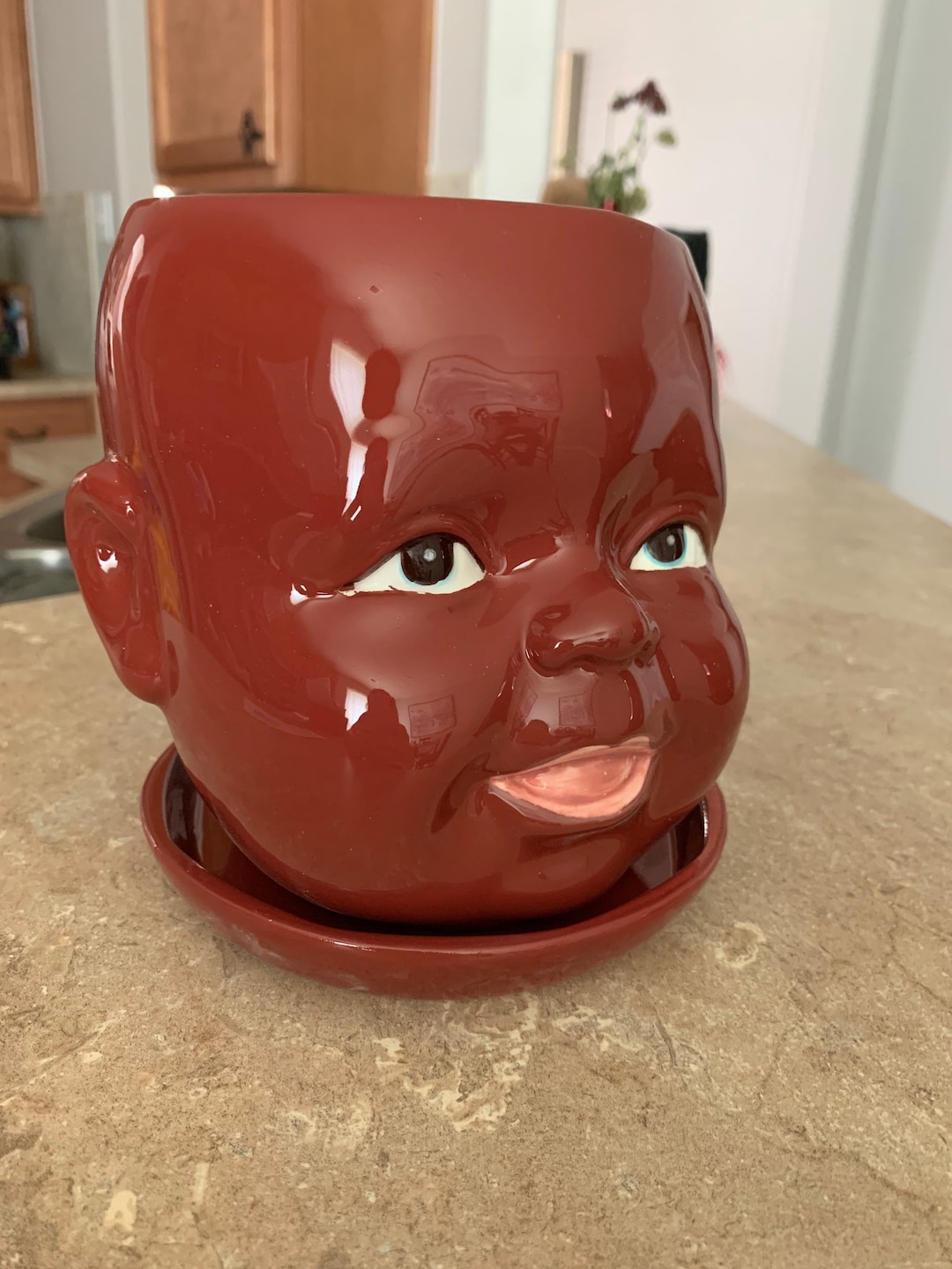 5.7 Baby Doll Head Planters Baby Face Planters Ceramic Baby Head ...