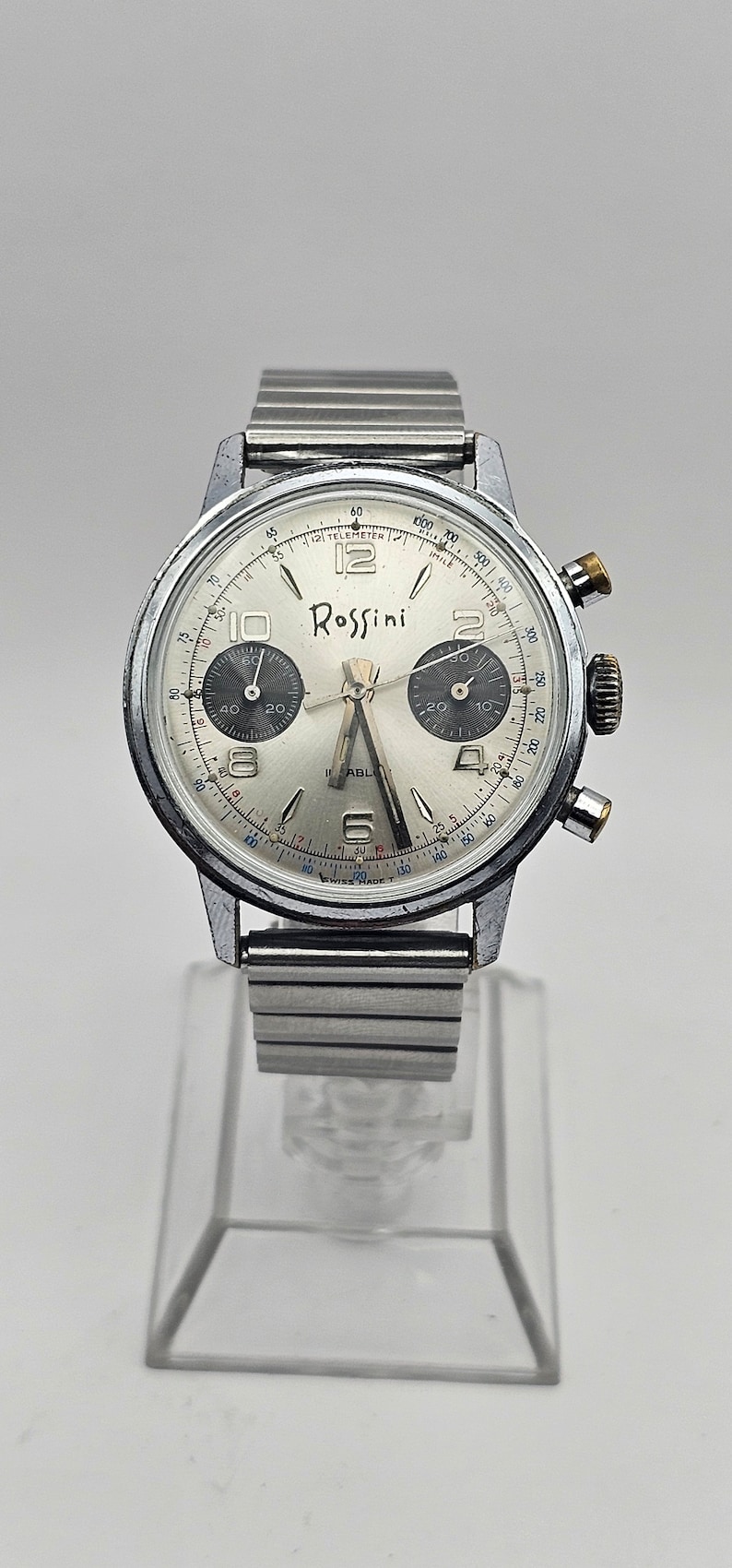 Rare and Beautiful Vintage Chronograph Rossini by Aureole Watch Co ...