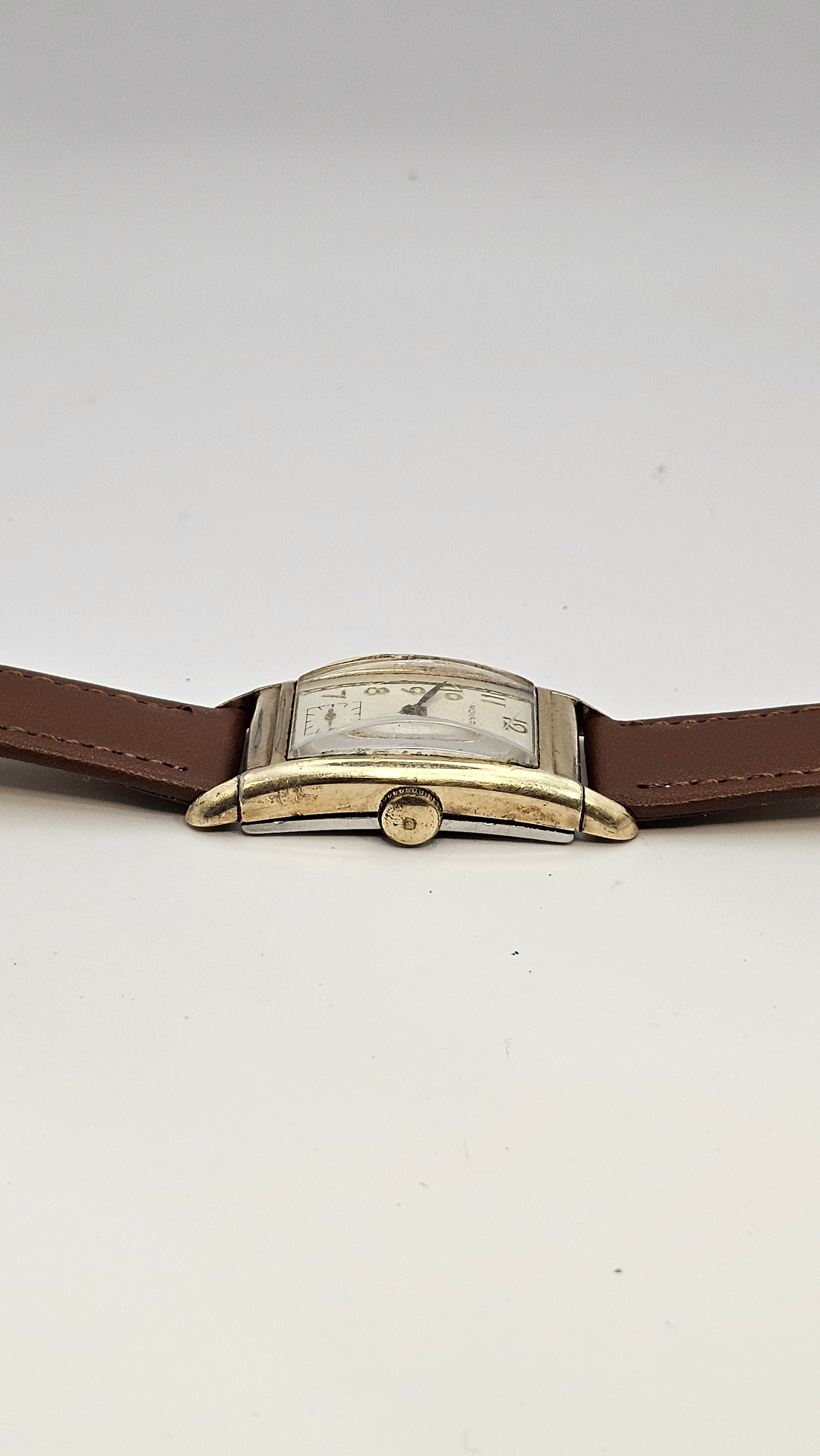 Rare Vintage Monarch Tank Watch With Subseconds Dial Manual Wind Swiss ...