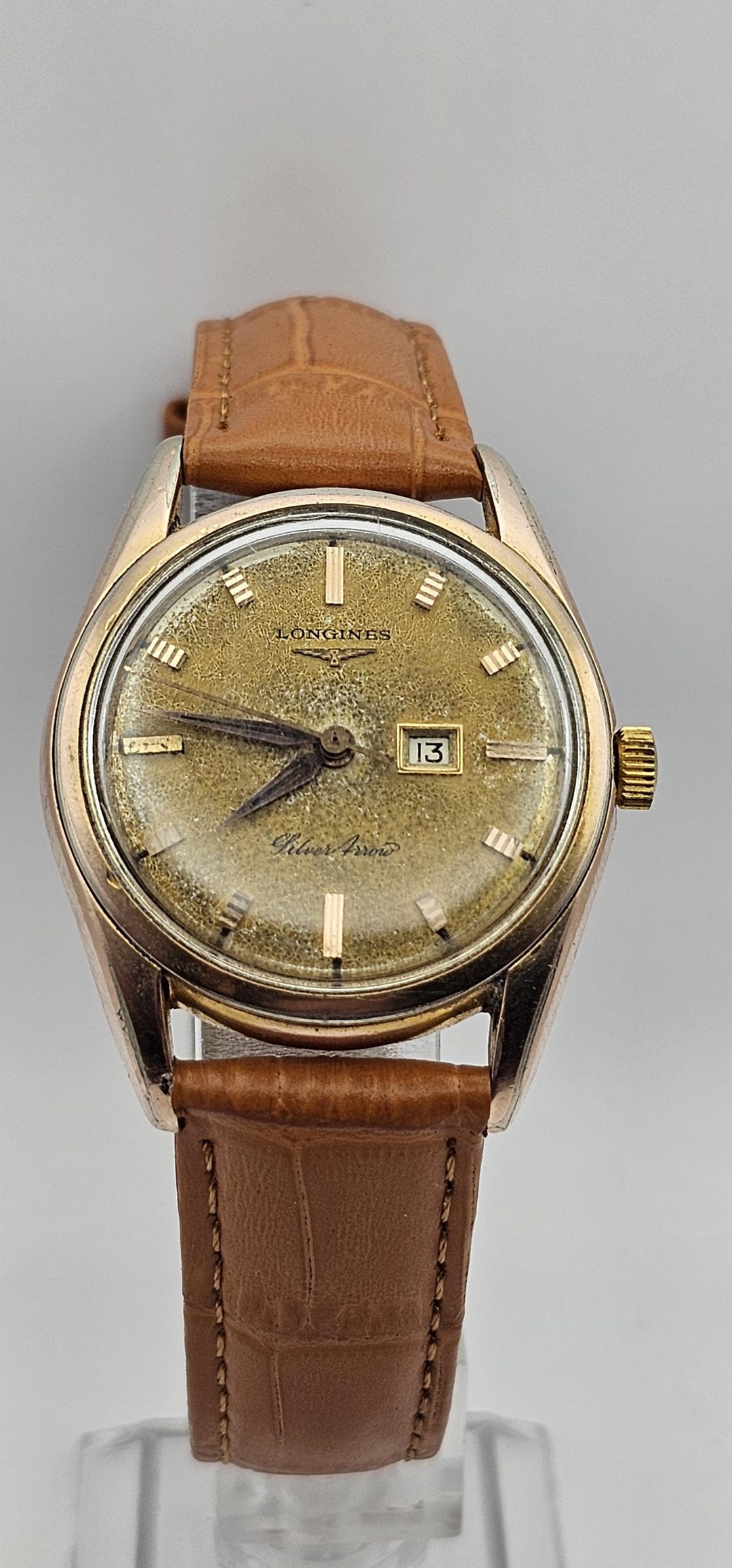 Amazing Vintage Longines Silver Arrow Swiss Date Watch, Manual Wind ...
