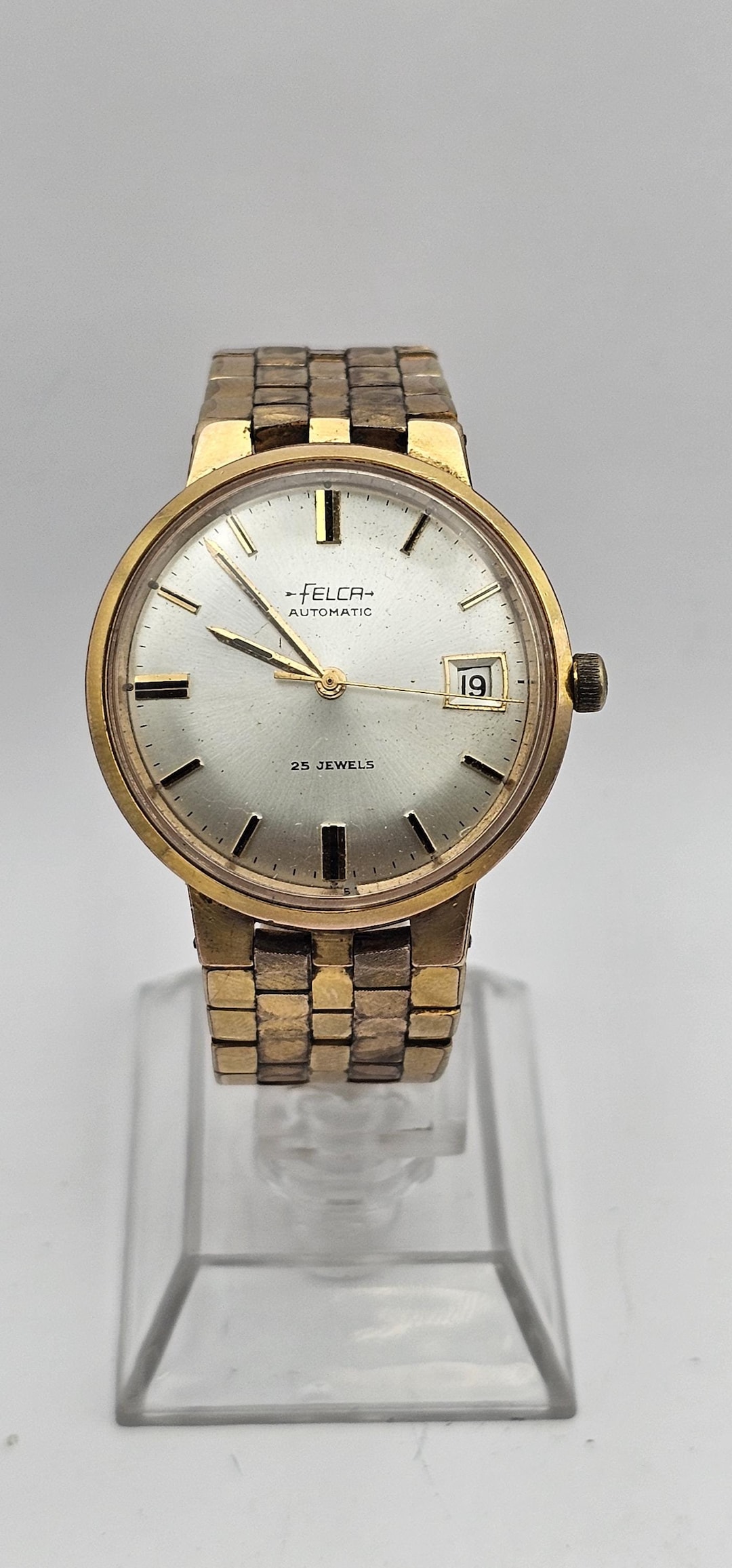 A Vintage Felca Automatic Mens Swiss Made Watch,34mm Automatic Date ...