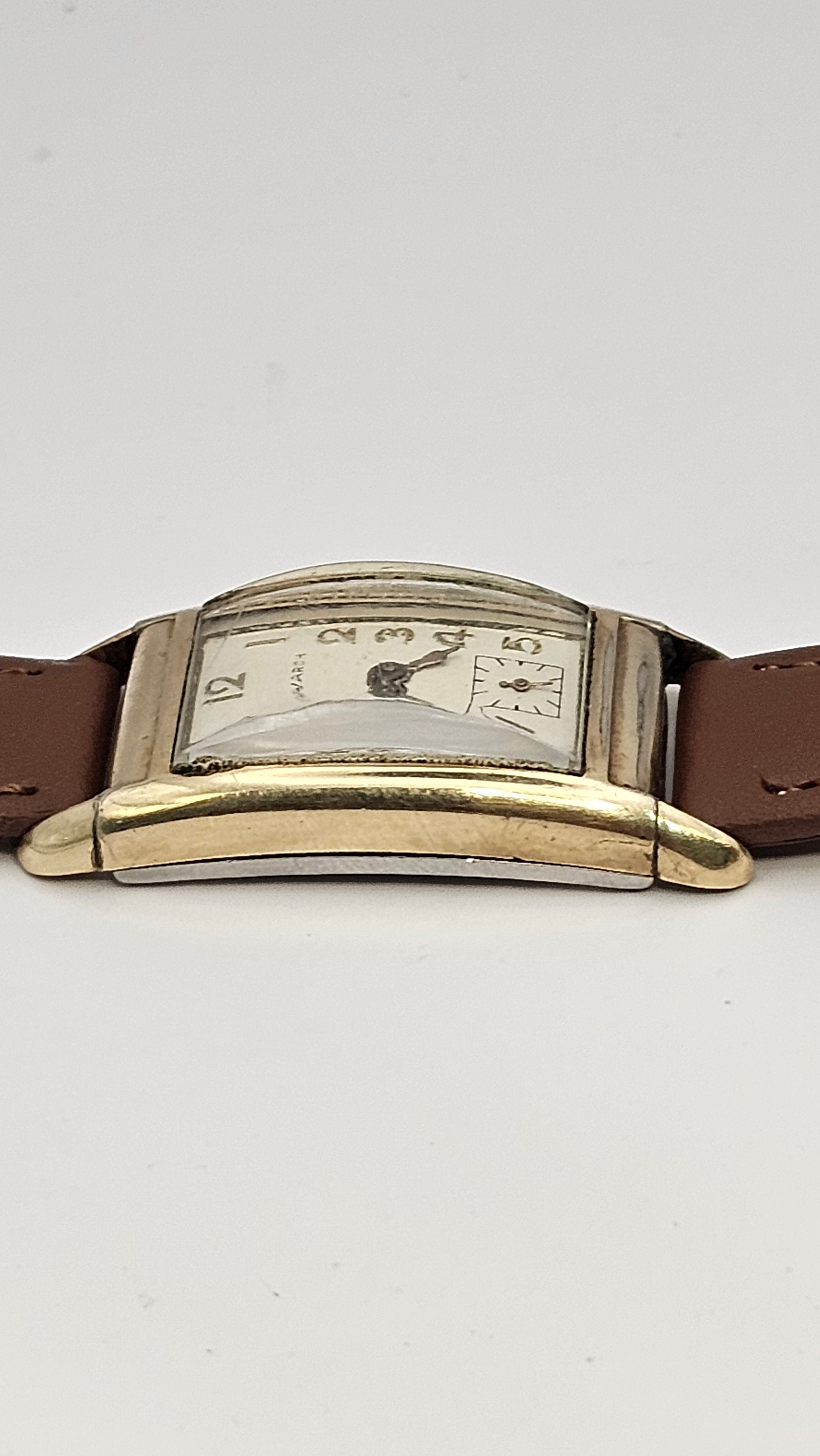 Rare Vintage Monarch Tank Watch With Subseconds Dial Manual Wind Swiss ...