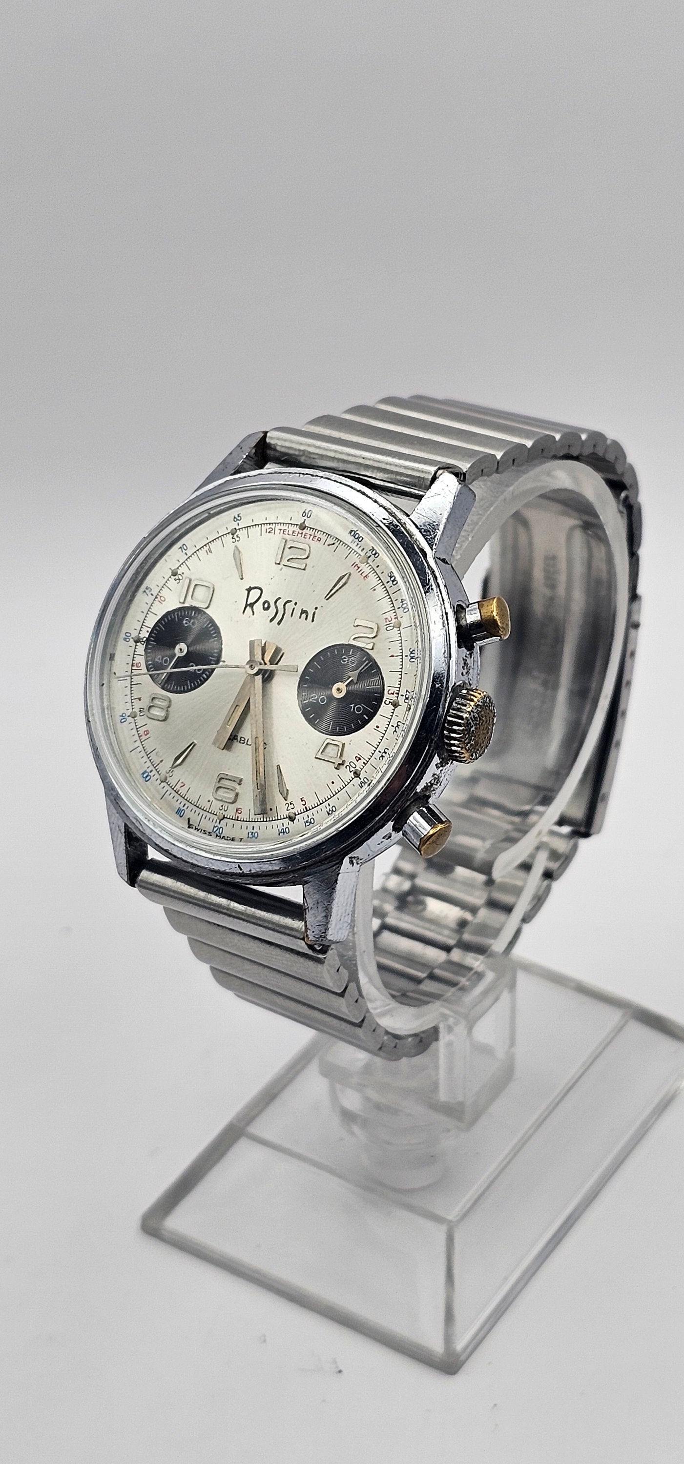 Rare and Beautiful Vintage Chronograph Rossini by Aureole Watch Co ...
