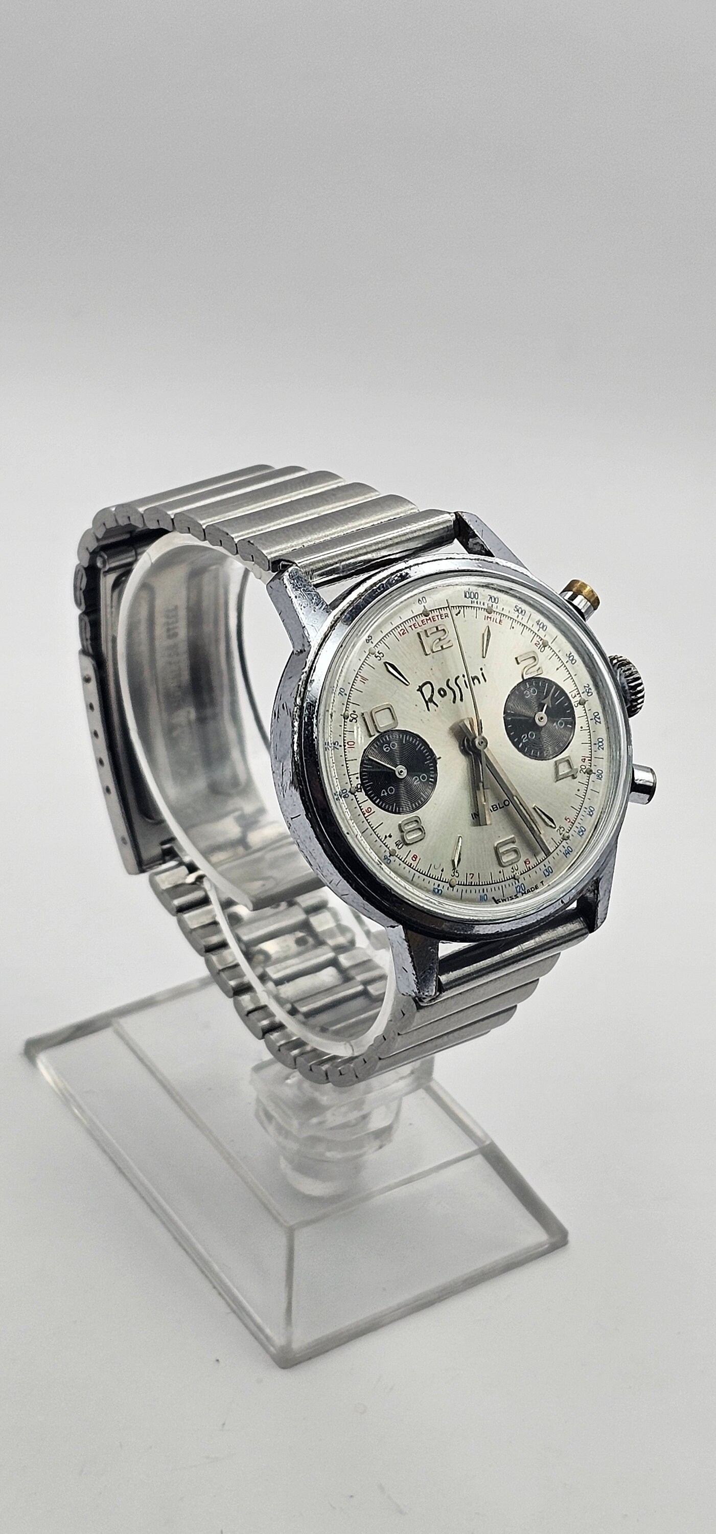 Rare and Beautiful Vintage Chronograph Rossini by Aureole Watch Co ...