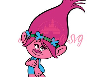 Poppy Troll Svg | Etsy Canada