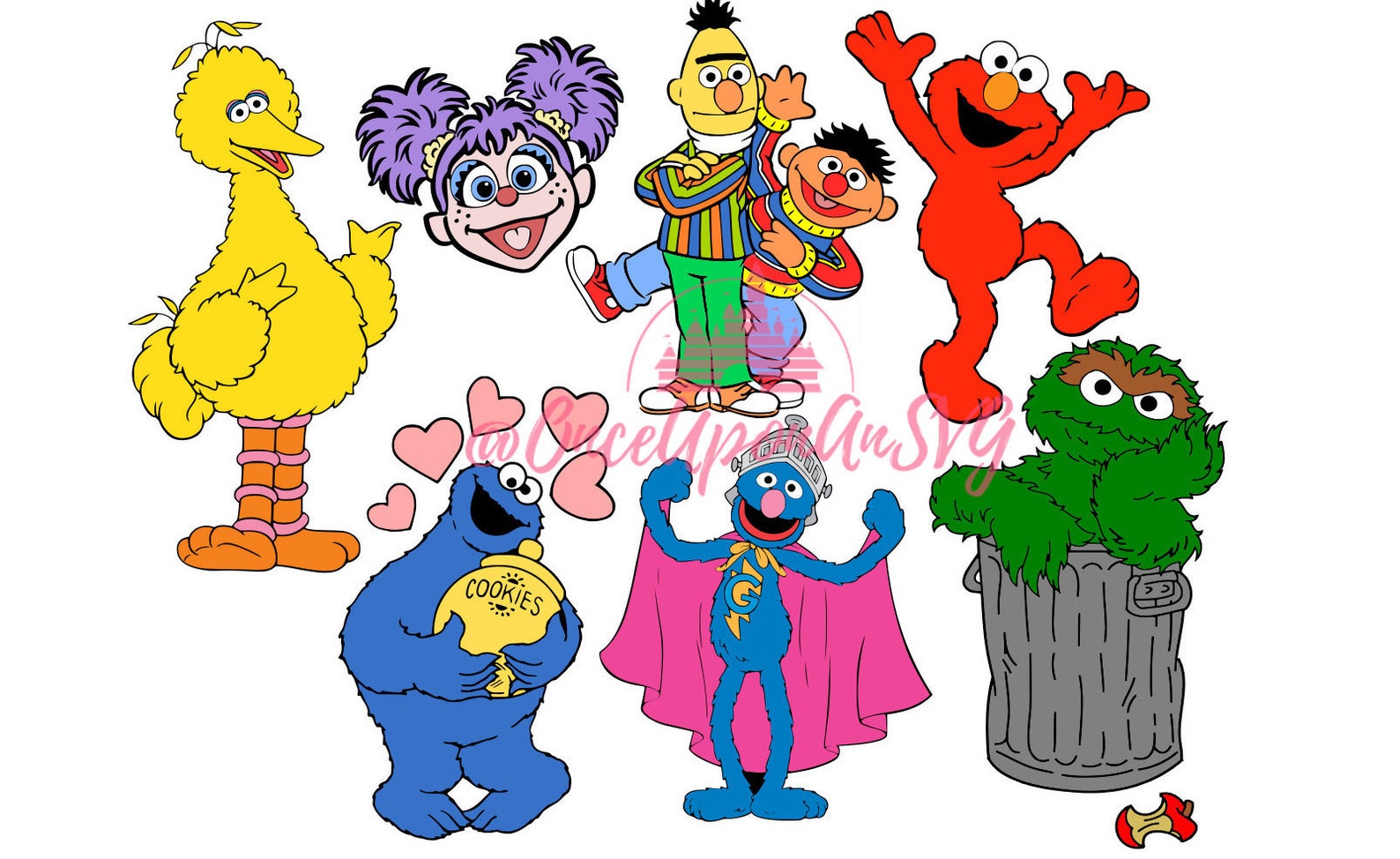 Sesame Street Svg Big Bird Svg Elmo Svg Cookie Monster Svg Etsy Porn