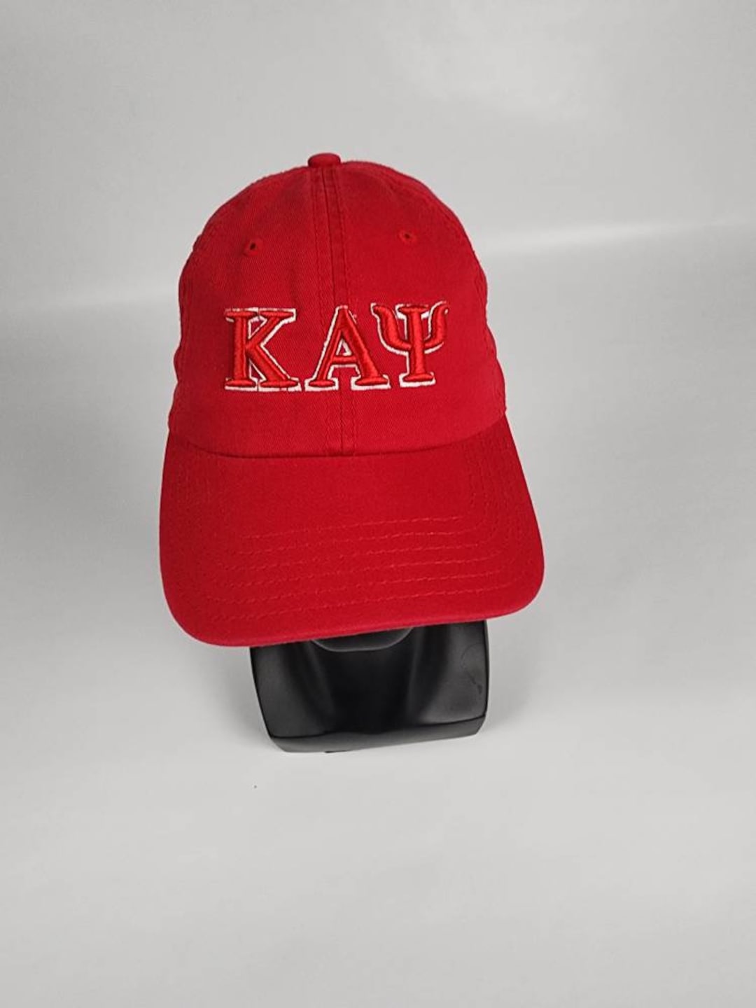 Kappa Alpha Psi Red Cap, Black Men, 6 Panel Low Profile Fraternity Cap ...