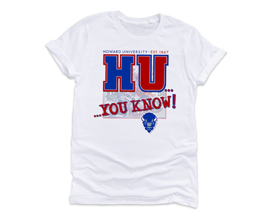 Howard University / HU You Know T-Shirt / 100% Polyester - Etsy España Howard University / HU You Know T-Shirt / 100% Polyester - Etsy España
