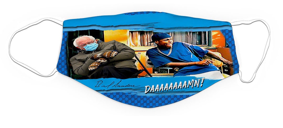 Bernie Sanders Meme Face Mask Friday Chris Tucker Ice - Etsy