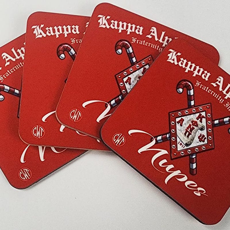 Alpha Fraternity Coasters - Etsy