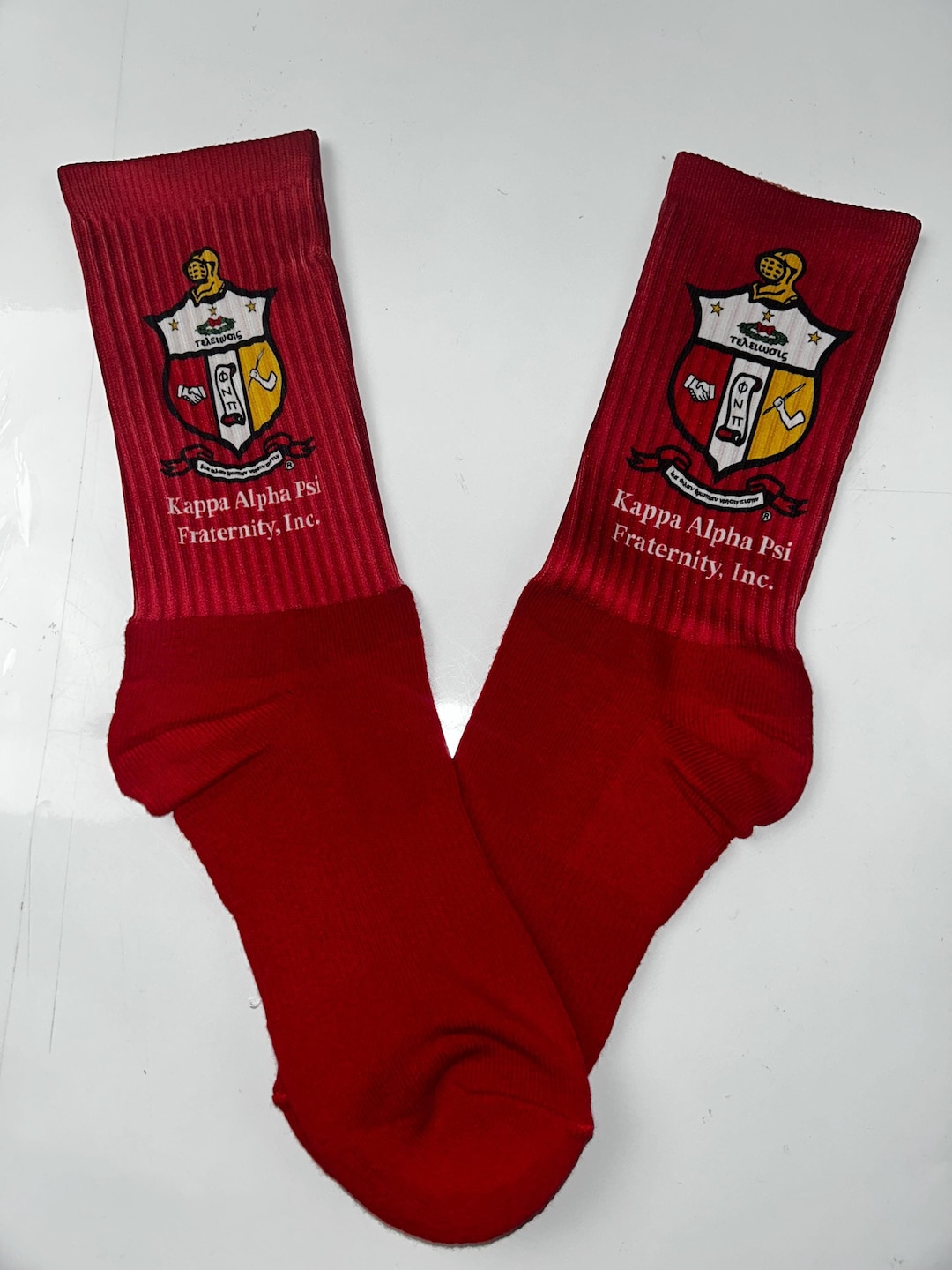 Red Official Coat of Arms Kappa Socks | Red Socks | Gift for Him - Etsy