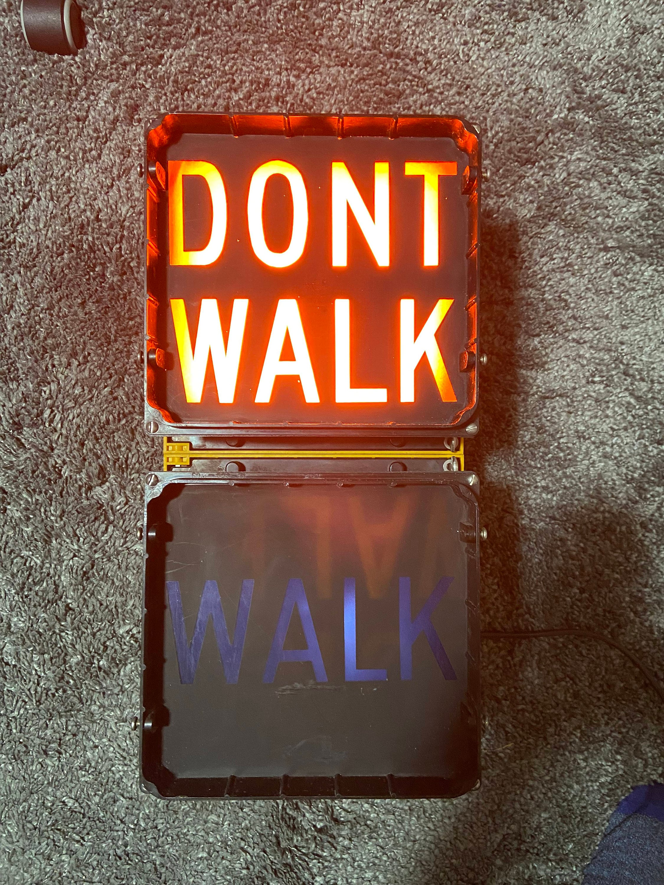 Vintage Walk Don't Walk Traffic Pedestrian Sign Light. - Etsy