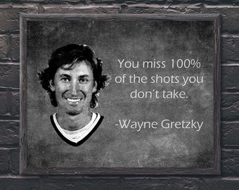 Wayne Gretzky Quote | Etsy