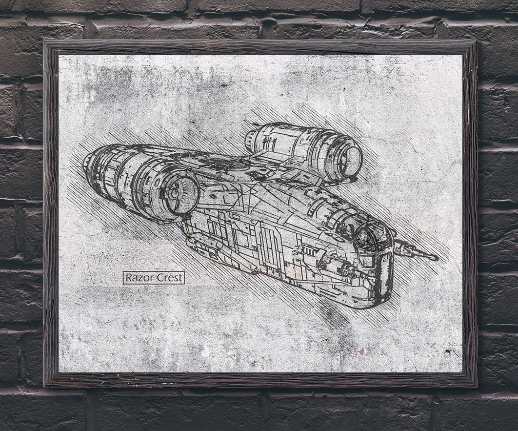 Razor Crest mandalorian - Etsy