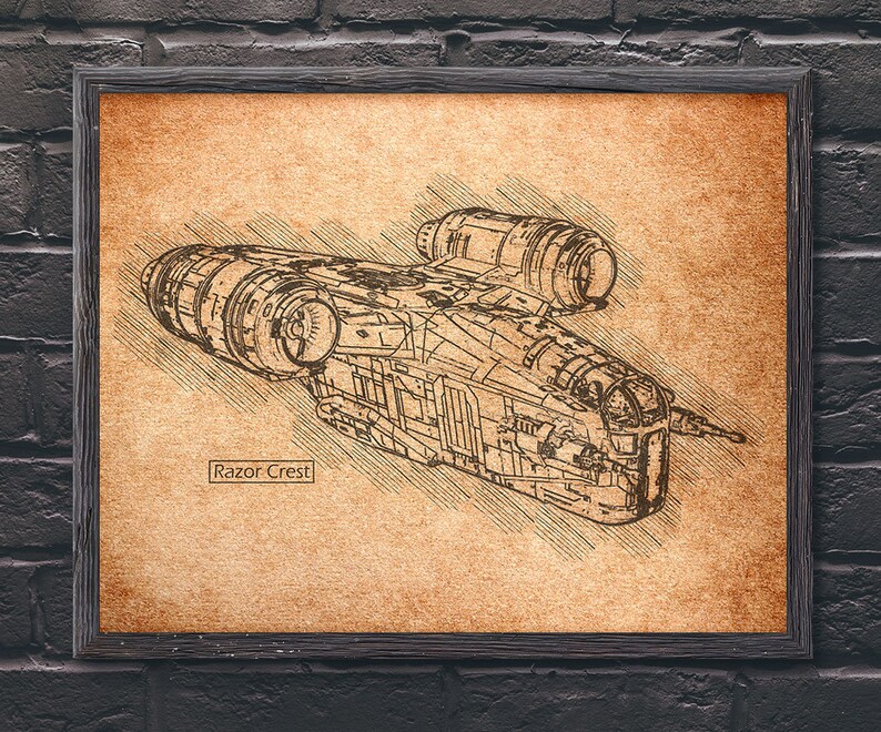 Razor Crest mandalorian - Etsy