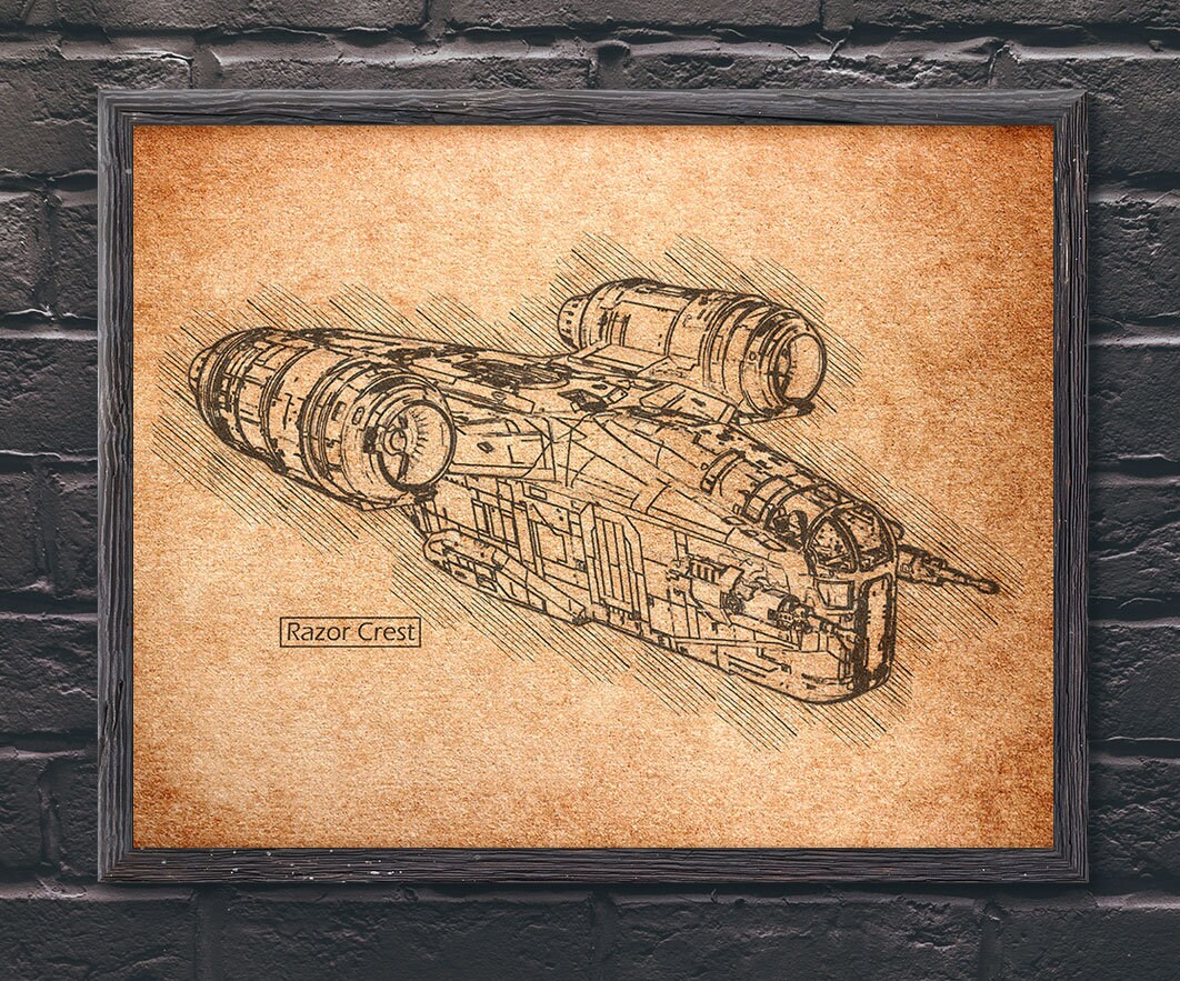 Razor Crest mandalorian - Etsy