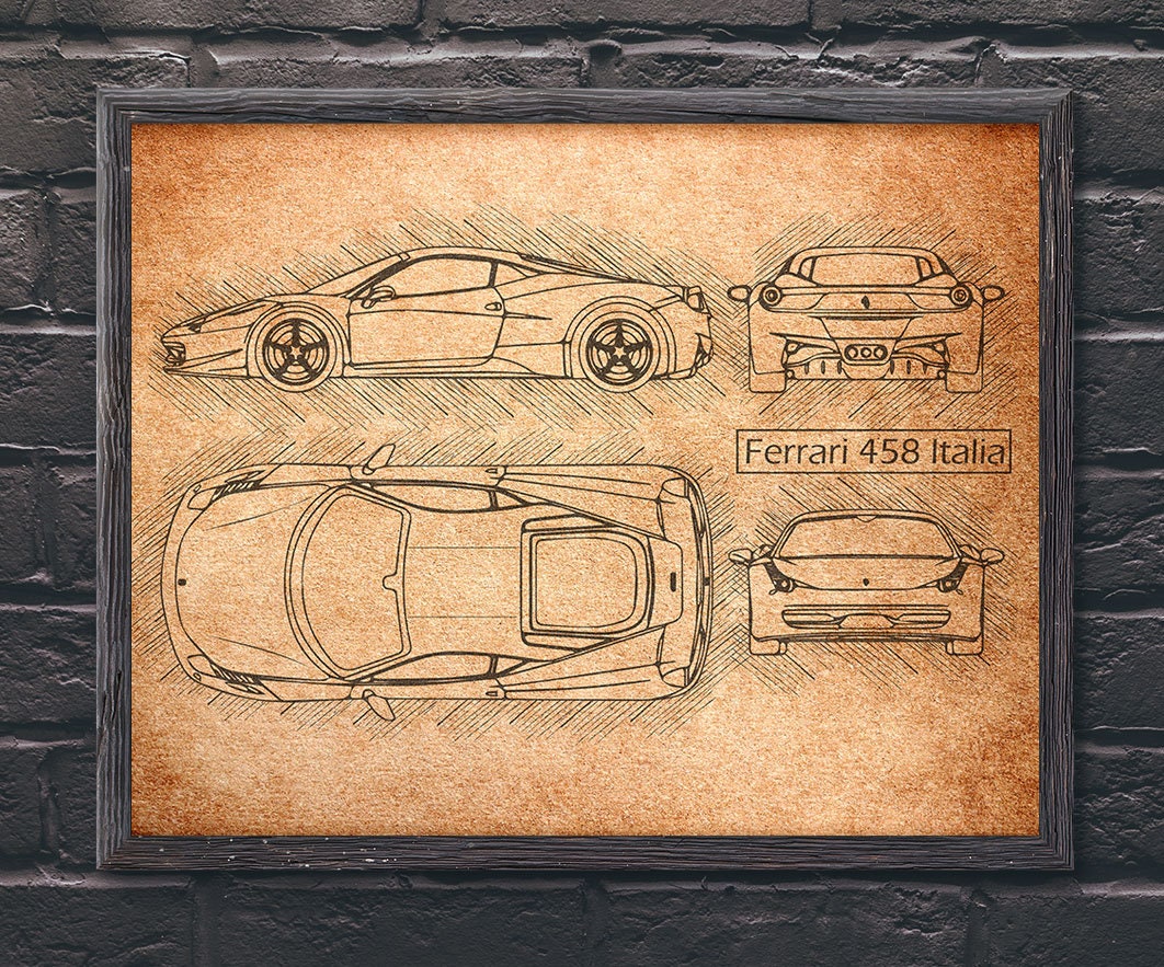 How To Draw A Ferrari 458