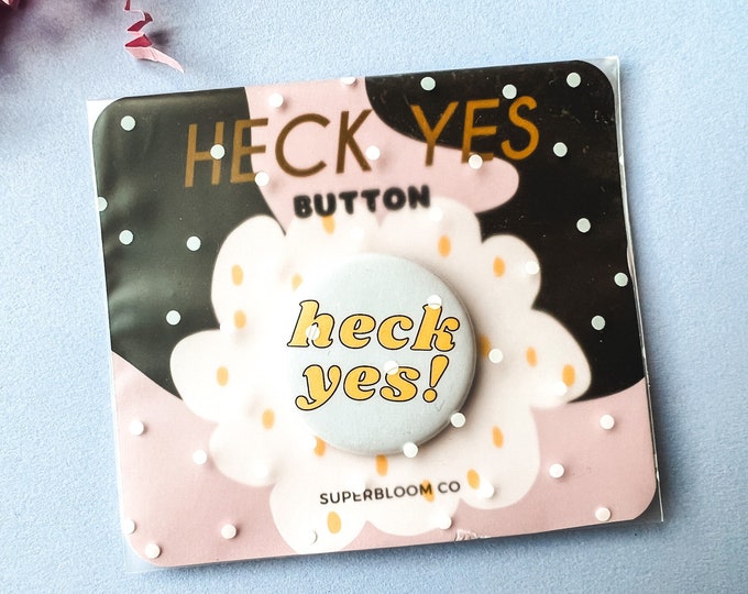 Yes Yes Yes Aesthetic Retro 2.25 Pinback Button Pin Green Yellow Bold ...