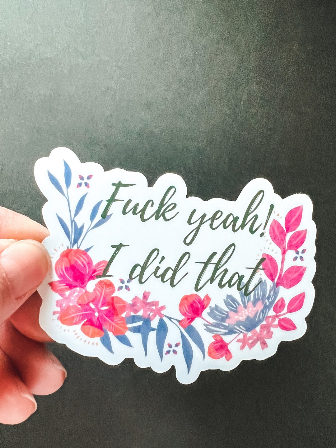 Fck Yeah I Did That 3.5x2.5 Die Cut Sticker - Etsy