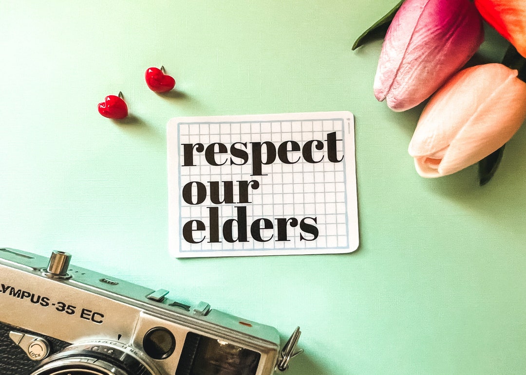 Respect Our Elders Die Cut Sticker | AAPI - Etsy
