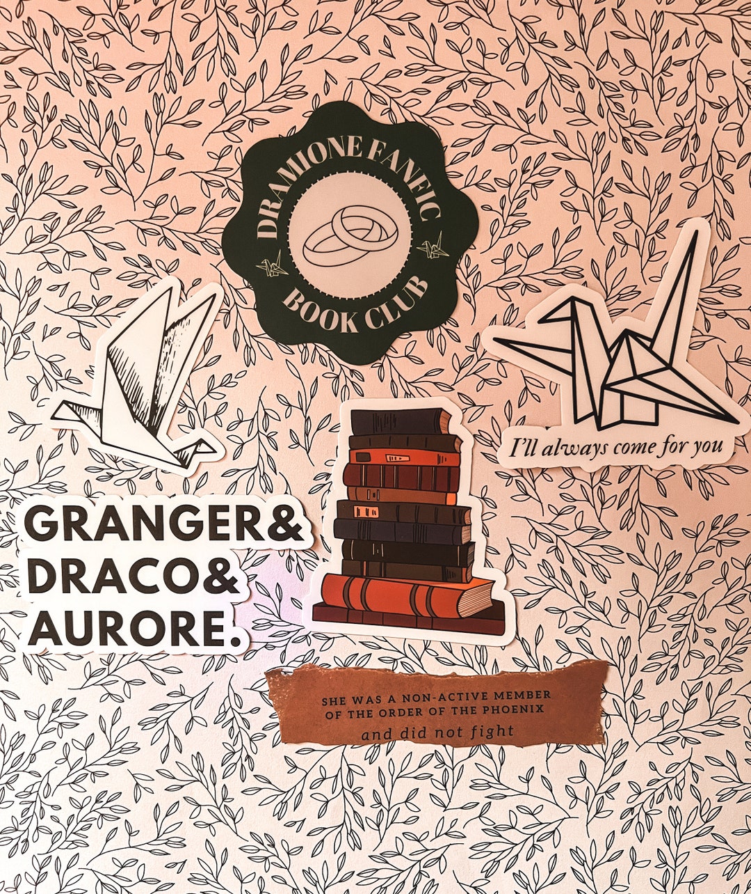 Manacled Sticker Pack Dramione Fanfic Fan Fiction Draco Malfoy Hermione ...