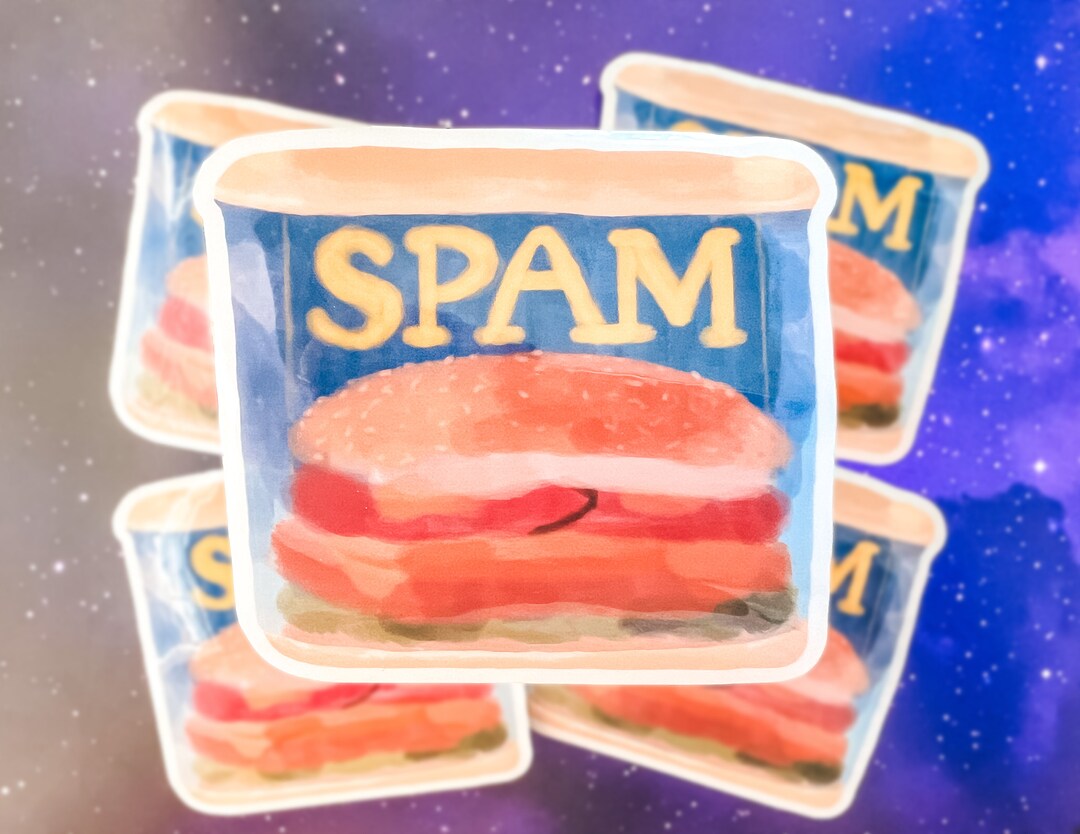 SPAM Watercolor 3.9x2.5" Die Cut Sticker - Etsy