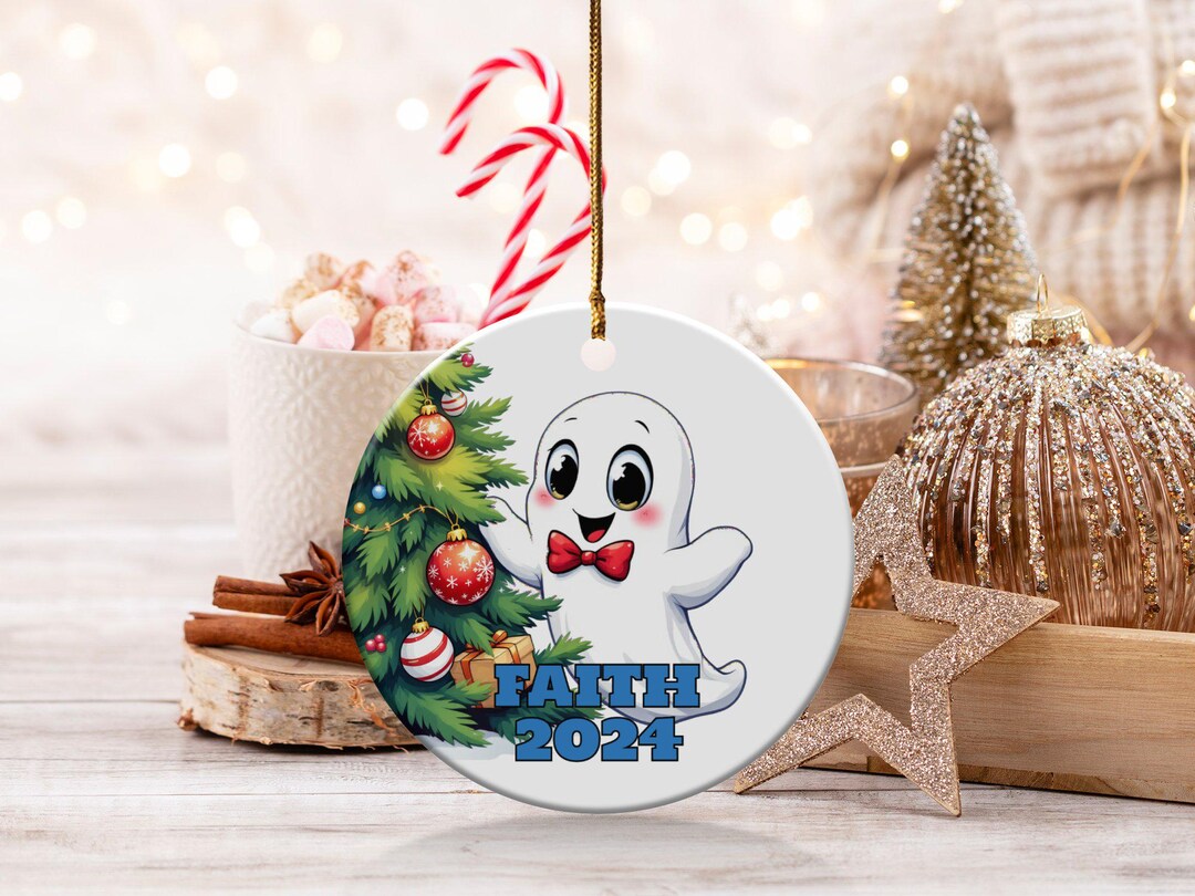 Personalized Christmas Ornament With Ghosts, Custom Holiday Gifts for ...