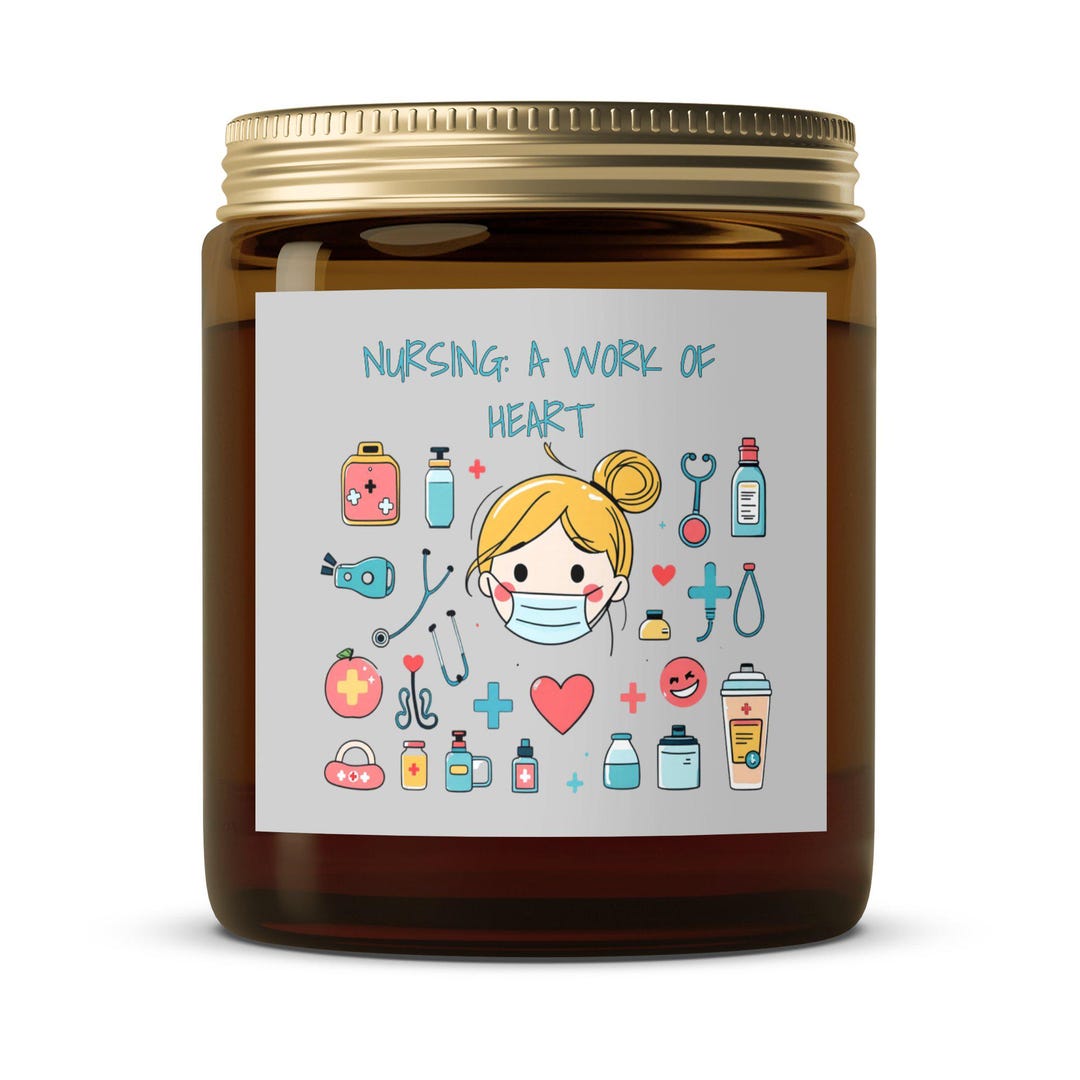 Personalized Nurse Candle, Custom Name Candle for Nurses, Inspirational ...