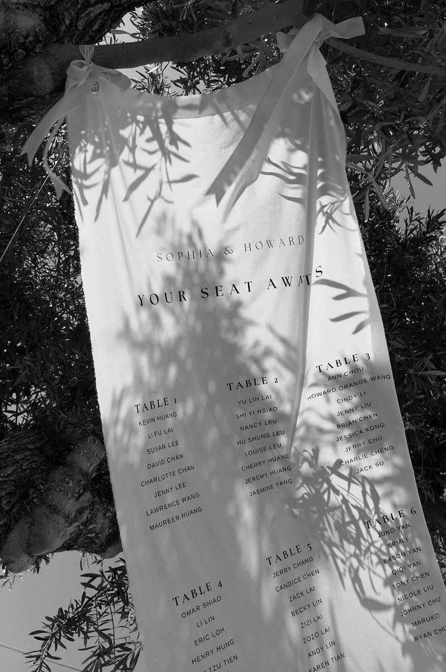 Linen Seating Chart - Etsy