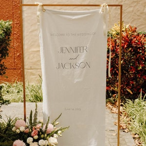 Linen Welcome Sign - Etsy