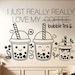 Cute Bubble Tea Quote Shop Interior Decor Vinyl Sticker, Love Boba Wall ...