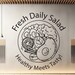 Salad Bowl Wall Vinyl Decal for Shop Decor, Mixing Vegetable Bowl ...