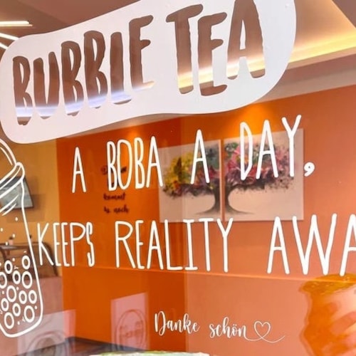 Large Bubble Tea Decals Shop Interior Decoration Commercial - Etsy