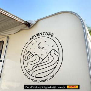 Personalized Vinyl Decal for Cars & Camper Vans - Custom Name Lettering ...