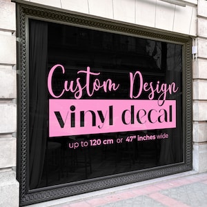 Large Custom Business Logo Vinyl Decal Sticker for Window and Wall ...