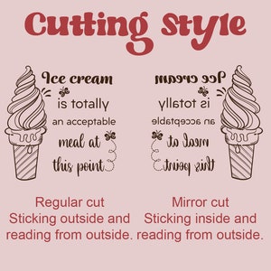 Sweet Ice-cream Cone Vinyl Outdoor Decal Design for Cafe Window and ...